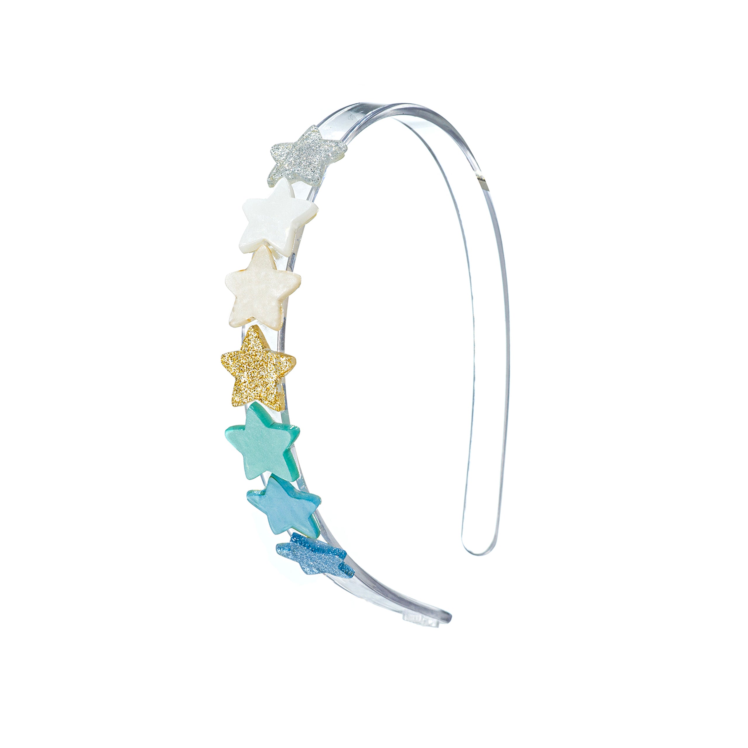LR-Blue Mini Stars Pearlized Headband – NorthGirls